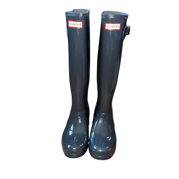 Hunter | Shoes | Hunter Womens Original Tall Gloss Rain Boots Dark ...